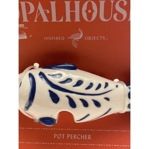 White | Accents | Opalhouse Ceramic Fish Pot Percher White Blue Opal ...